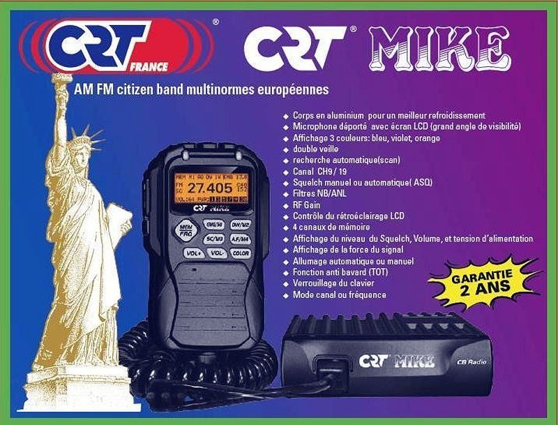 CRT Mike – Poste CB AM/FM Squelch automatique – GoTechnique