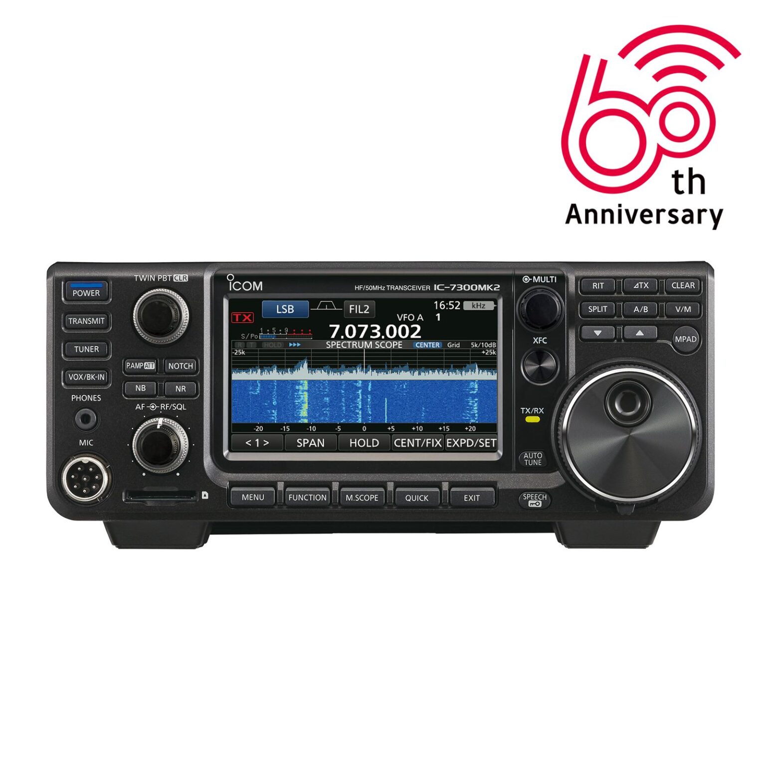 ICOM IC-7300MKII Base Décamétrique HF/50/70 MHz 100 W - GoTechnique